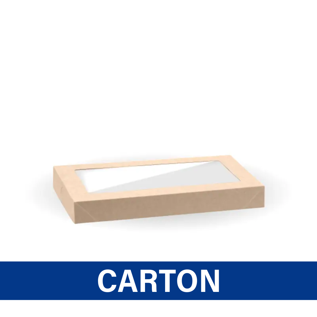 BioBoard Catering Box Window Lid, Extra Small, 258x155x30mm, 100 carto ...