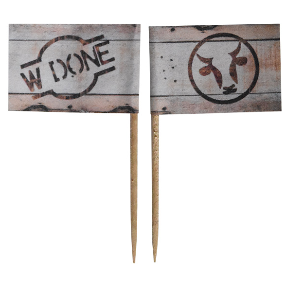 One Tree "Well Done" Steak Flags (200) - BBQ Accessories – Fletchers ...