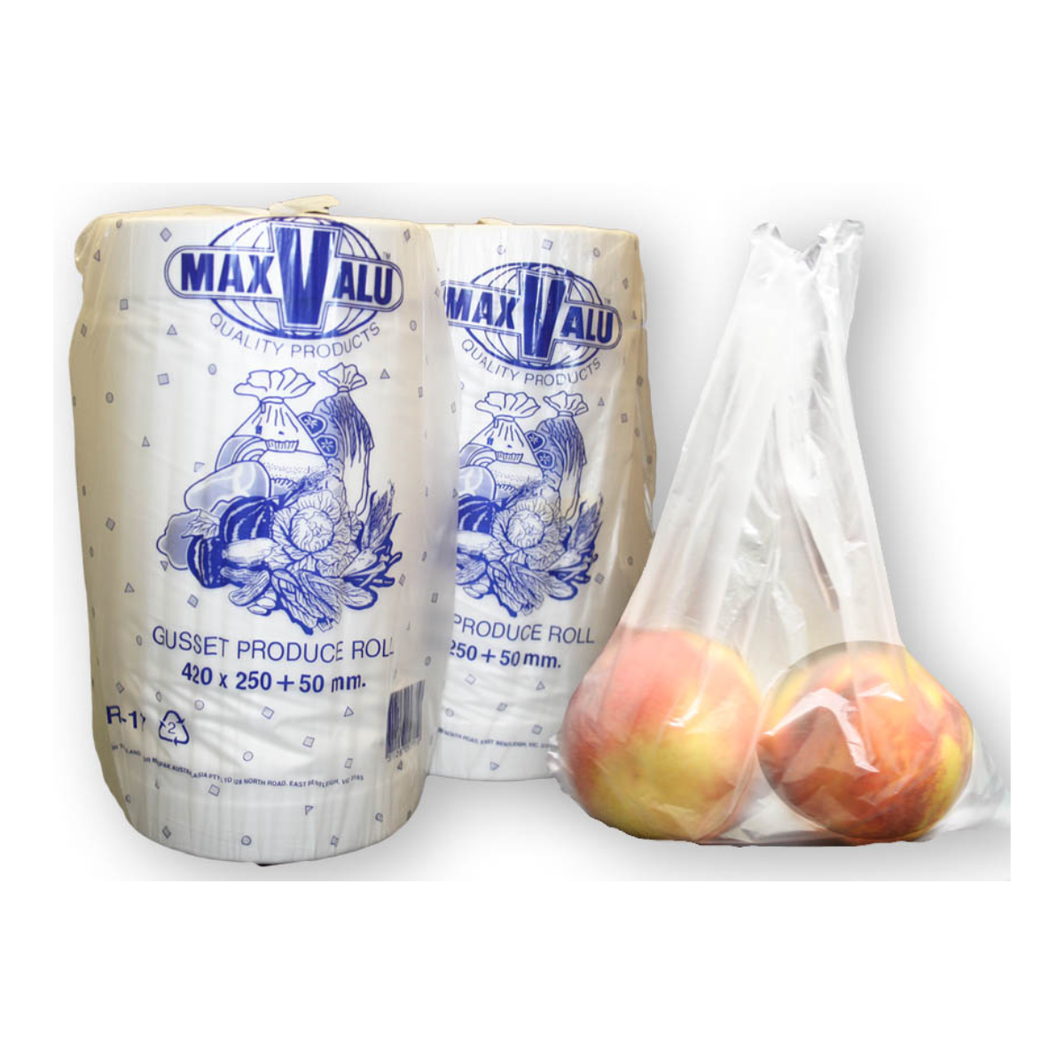 Produce Roll PR17 - 420x250+50mm | Premium Produce Bagging Rolls ...