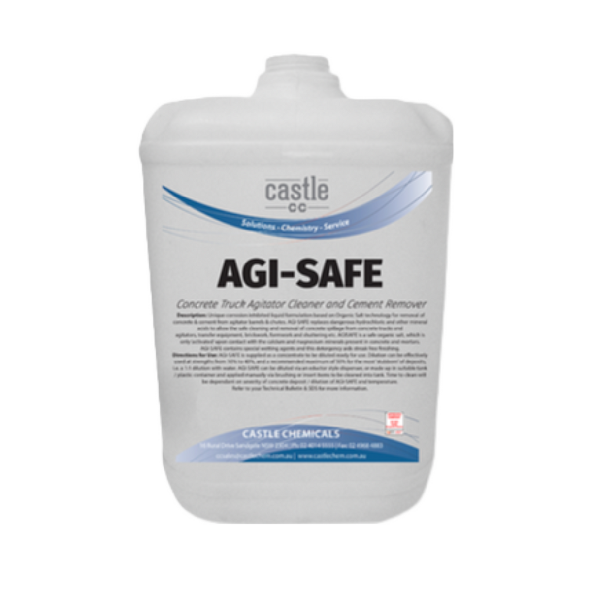 Castle Agi-Safe Concrete Cleaner 20L - Fast & Safe | Fletchers Supplies