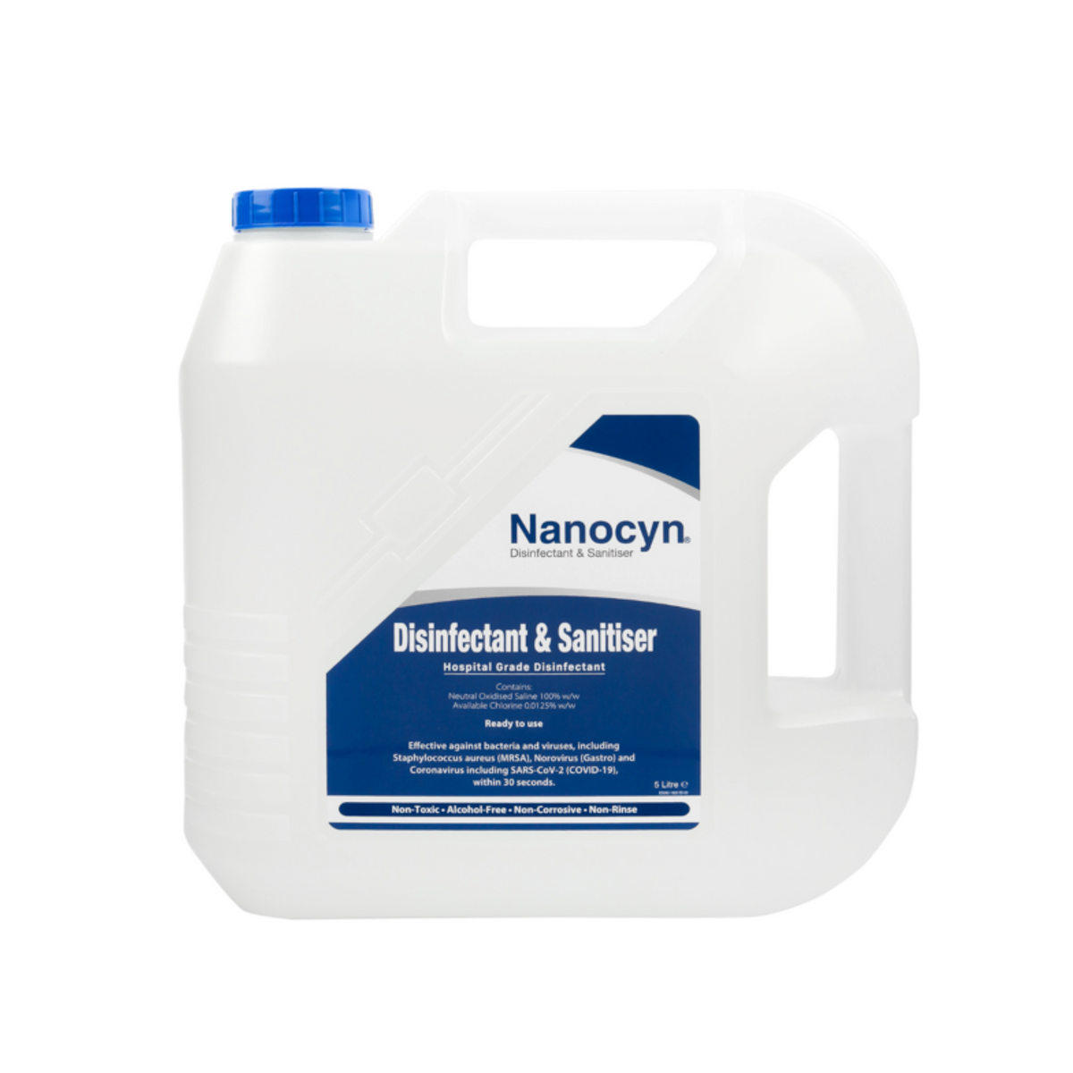 Nanocyn Disinfectant & Sanitiser 5lt - Hospital Grade – Fletchers Supplies