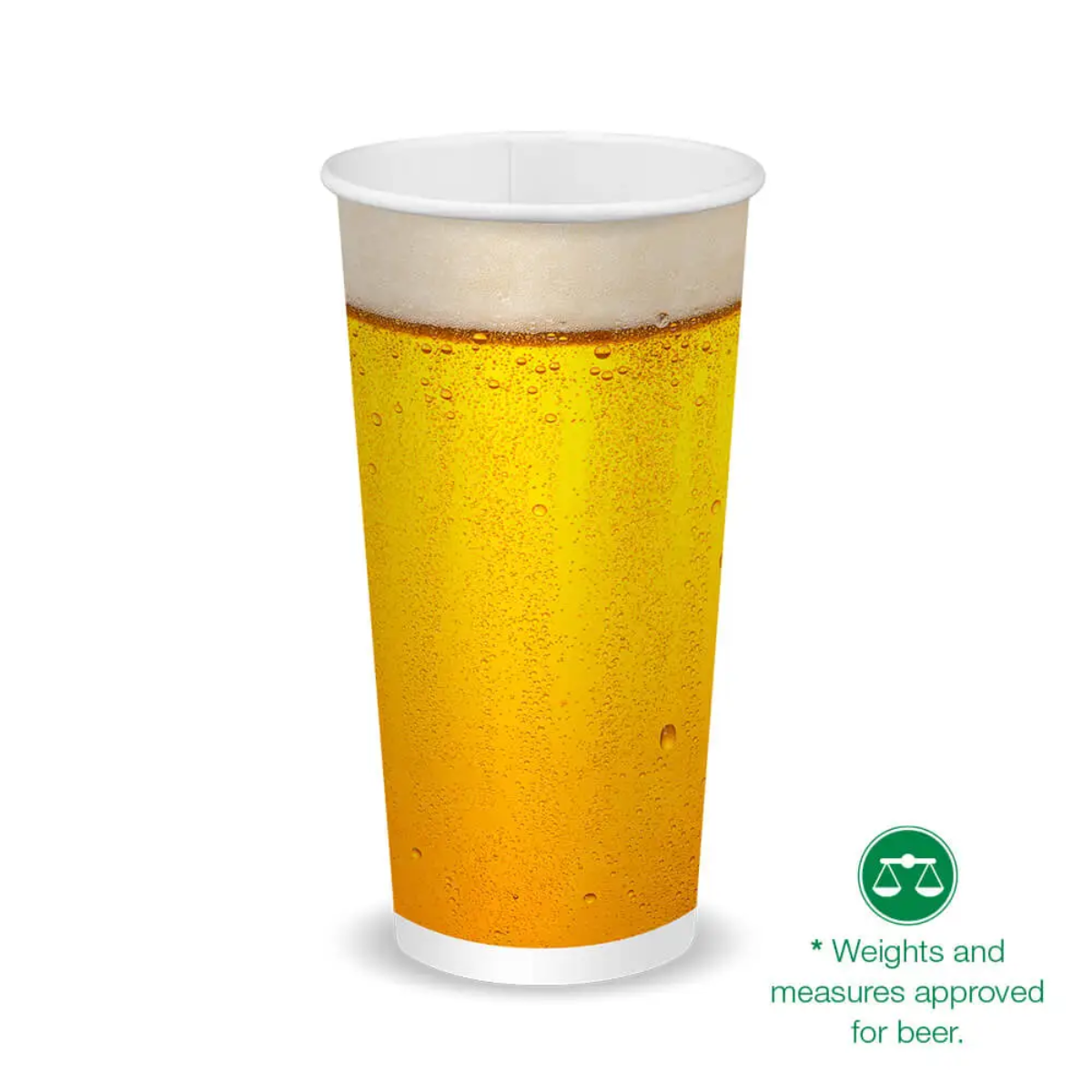 BioPak 600ml Paper Beer Cups | Eco-Friendly Hospitality | BCC-20-BEER ...