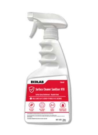 Ecolab Surface Cleaner Spray & Sanitiser RTU, 750ml (EM) – Fletchers ...