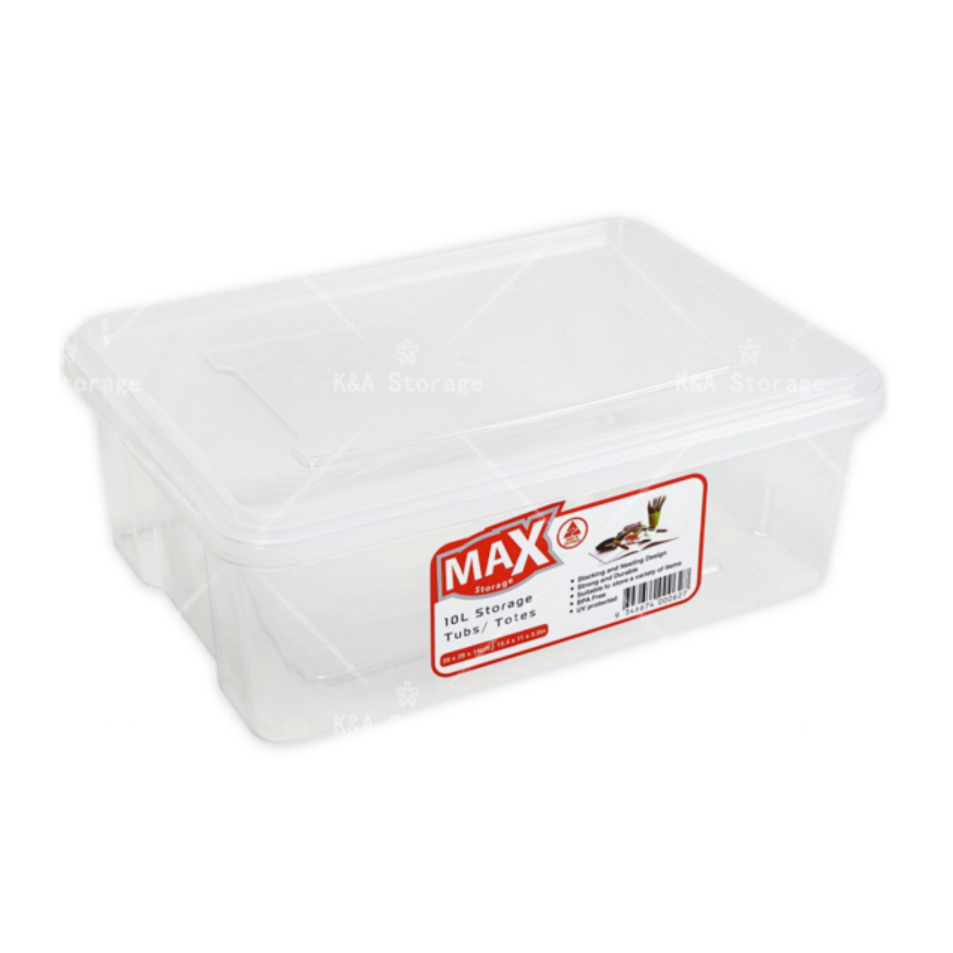 MAX Storage Container & Lid, 10lt – Fletchers Supplies