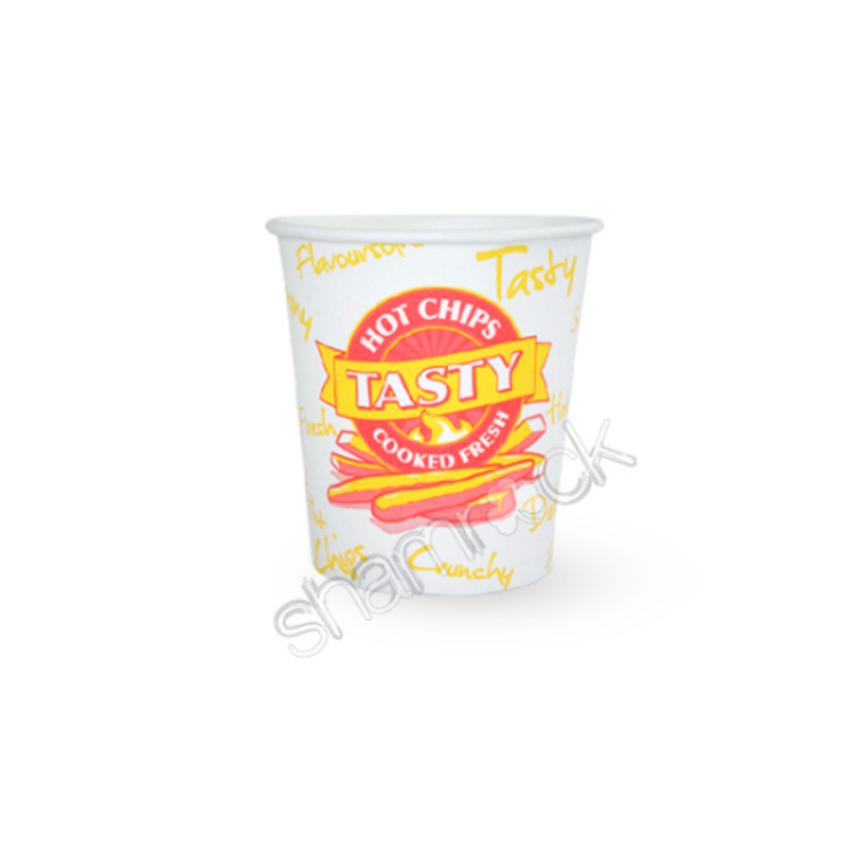 Shamrock Hot Chip Cup, 12oz | Takeaway Food Packaging – Fletchers Supplies