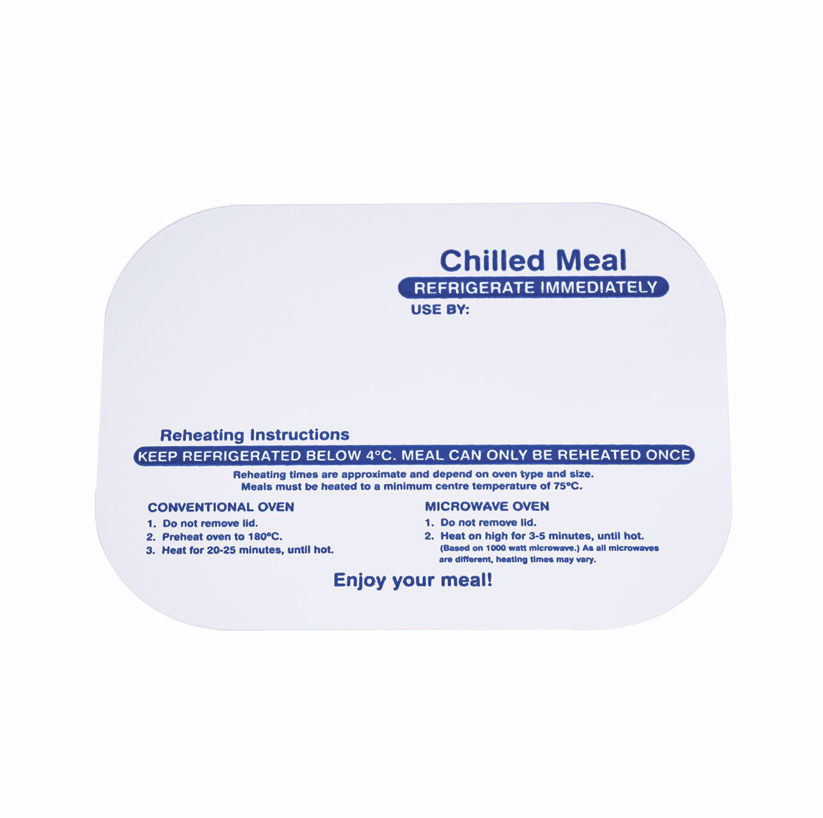 Confoil 7620 Chilled Instruction Lid, 500 pack (Order In Item ...