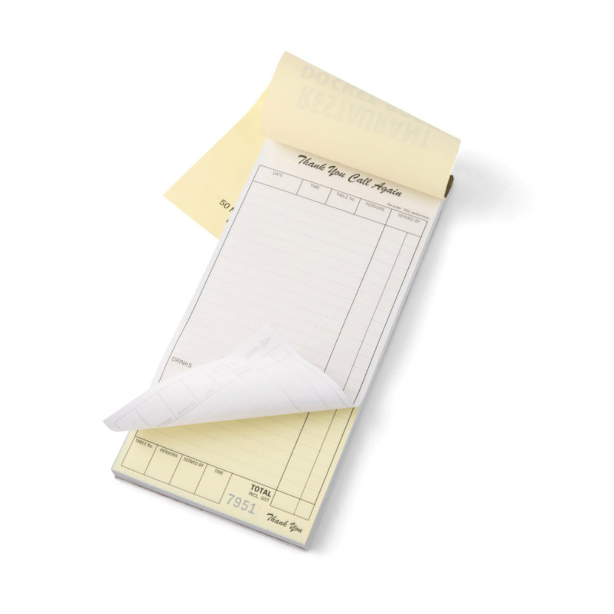 Restaurant Docket Books | 50 Sets x 10 Packs | Order Now – Fletchers ...