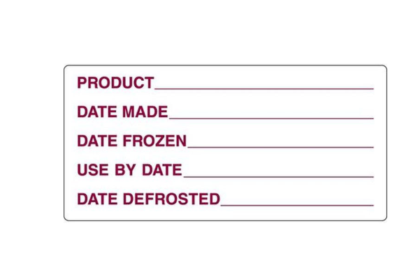 Prep Label 'Frozen', 500 pack (Order in item) – Fletchers Supplies