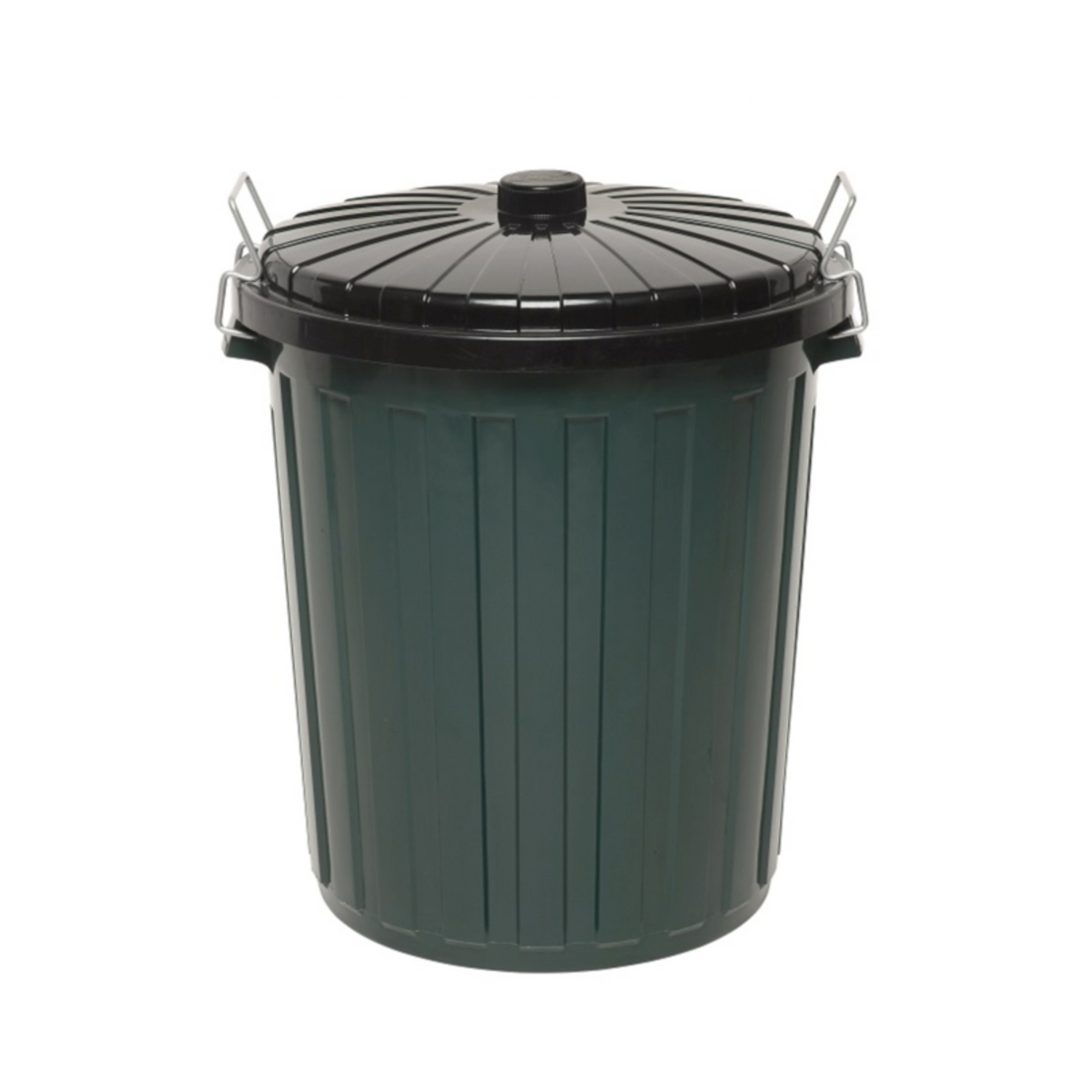 Green Commercial Bin 55lt | Lidded Waste Bin – Fletchers Supplies