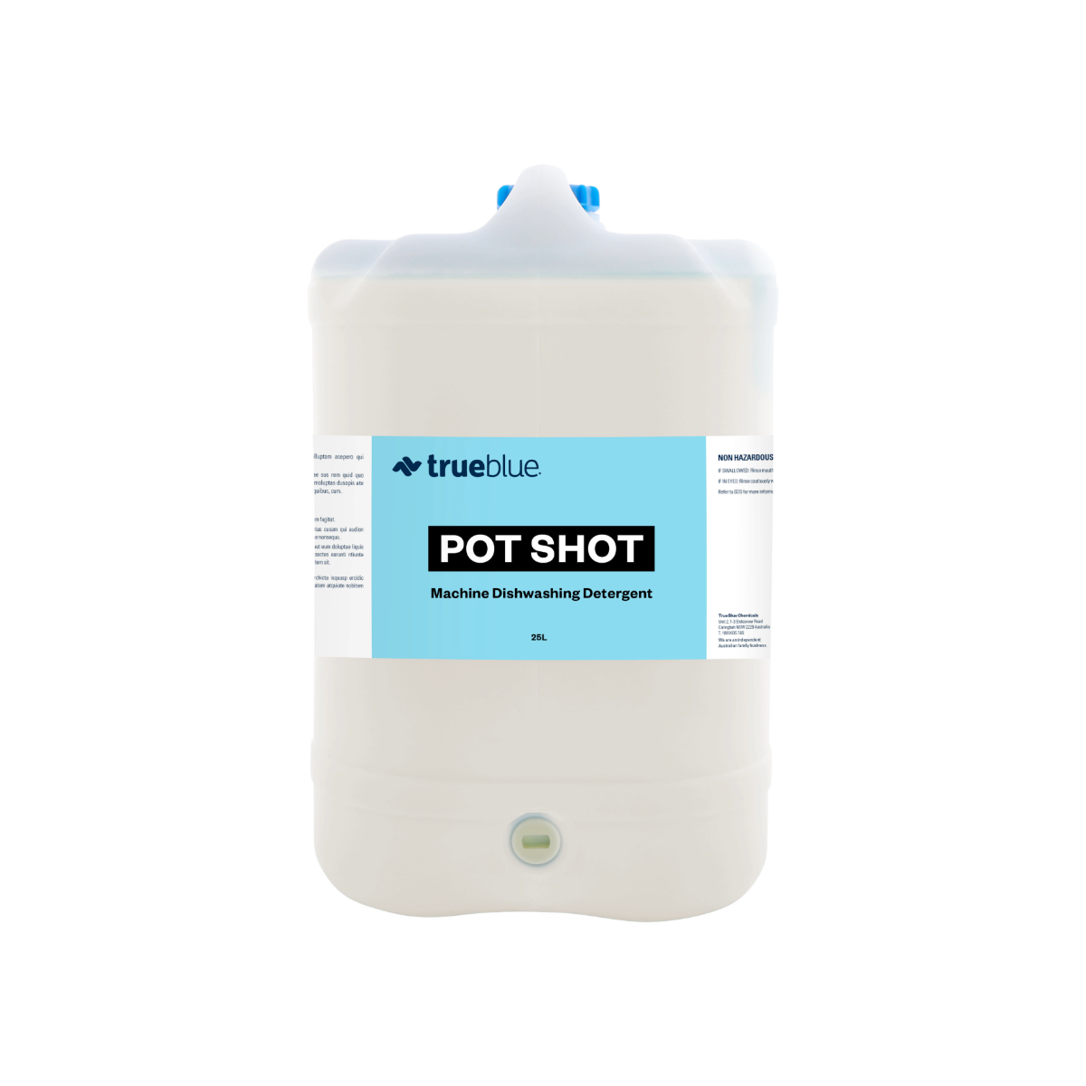 True Blue Potshot, Machine Pot Washing Detergent, 25lt (Order in item ...