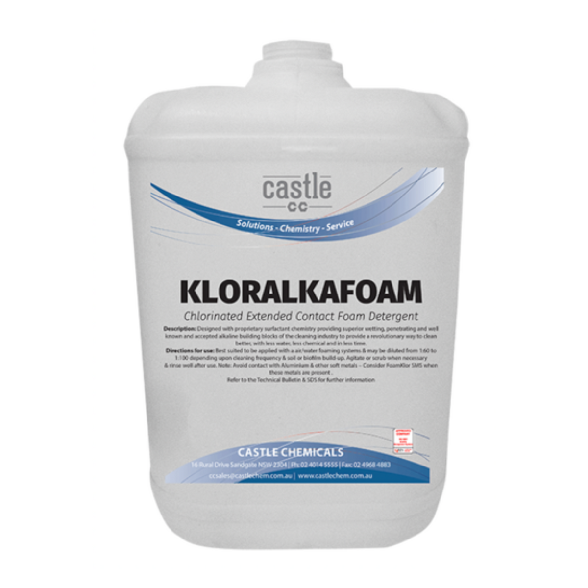 Castle Kloralkafoam 25L | Chlorinated Foam Cleaner | Buy Now ...