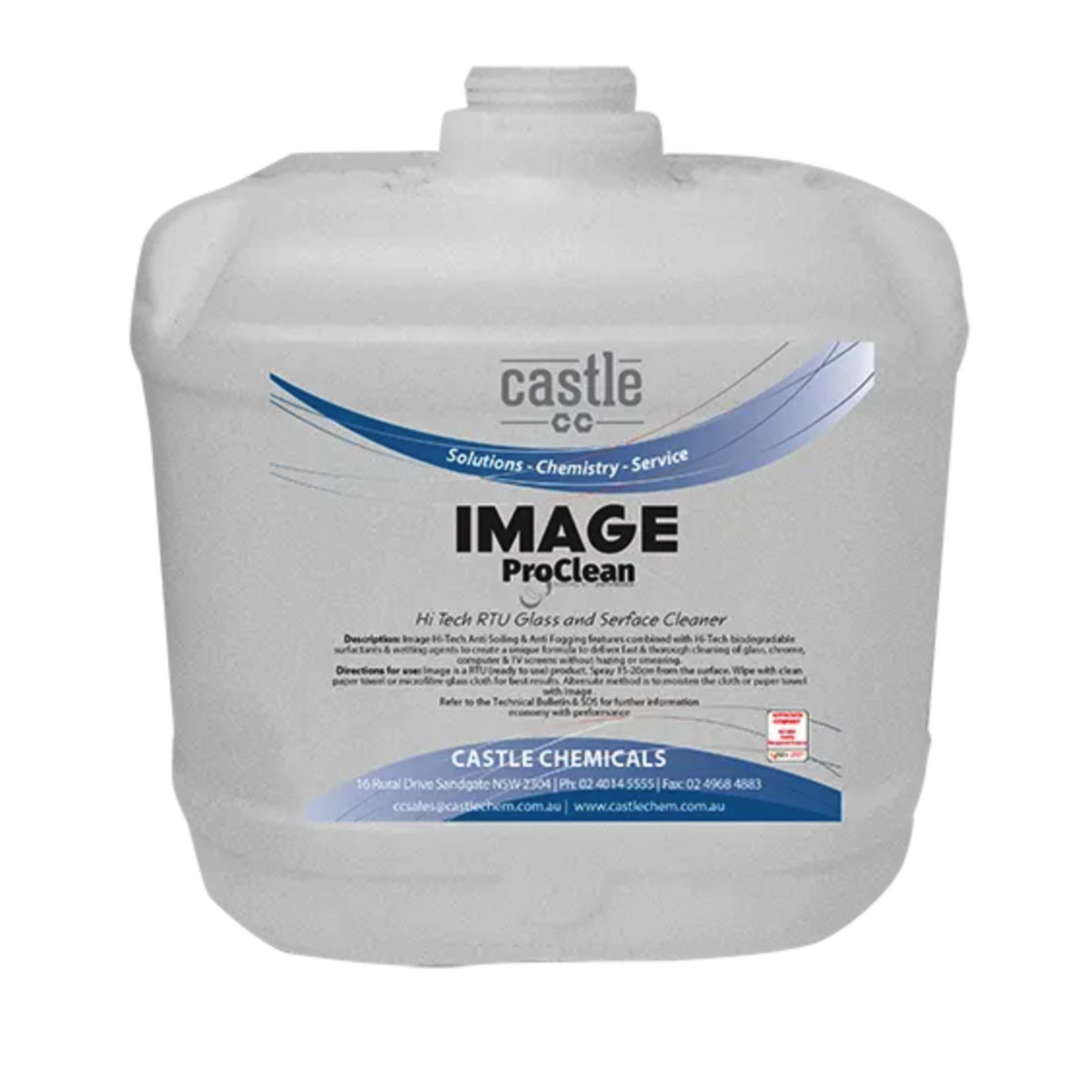 Castle Proclean Image Glass Cleaner, 15lt (A) – Fletchers Supplies