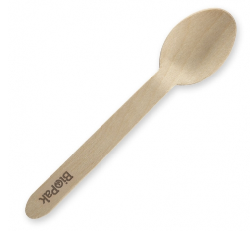 BioPak Wooden Dessert Spoons 160mm (1000) | Hospitality Supplies ...