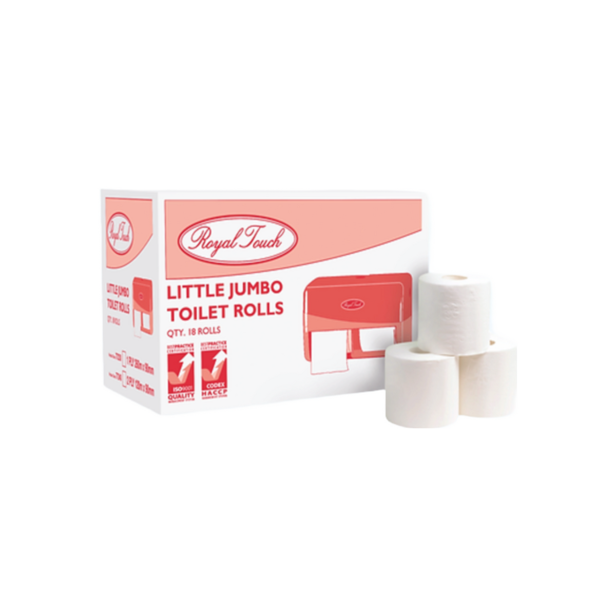 Mini Jumbo Toilet Paper | Ultrasoft 2ply Bulk Rolls (115m x 18 ...