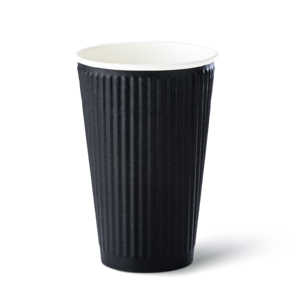 Detpak Ripple Wrap Cups | Sustainable & Insulated | Black, 16oz ...