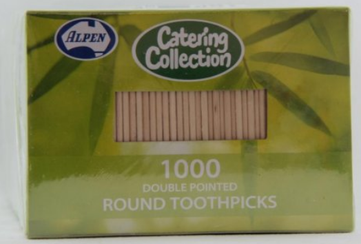 Bulk Toothpicks 2 Point 65mm (1000) - Restaurant & Catering Supplies ...
