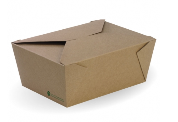 BioPak BioBoard Extra Large Lunch Box Extra Large, 197x140x90mm, 200 c ...