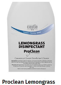 Castle Proclean Lemongrass Disinfectant Cleaner, 15lt (A) – Fletchers ...