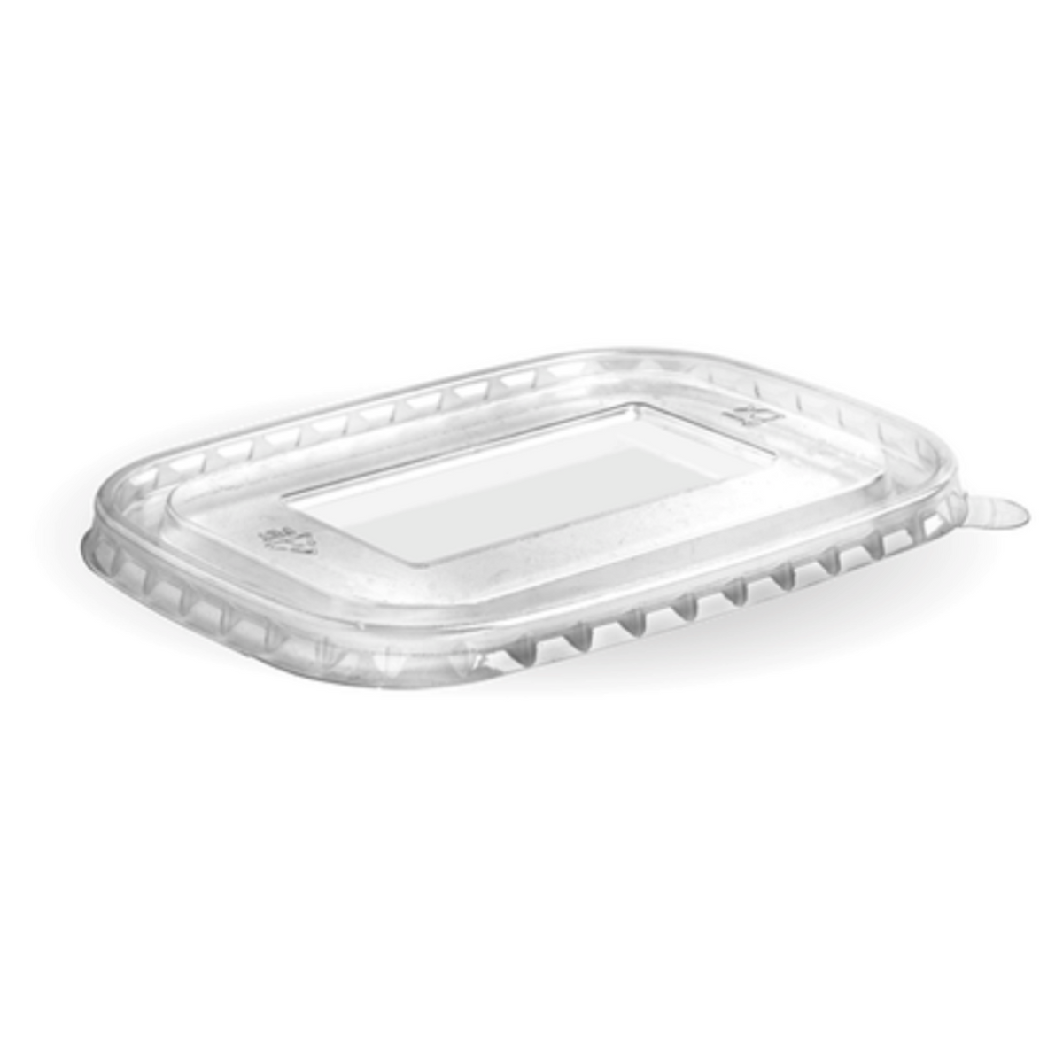 BioPak Rectangle RPET Paper Container Lid, 300 carton [BB-LBL-RPET ...